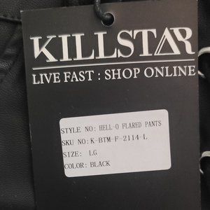 Killstar | Pants & Jumpsuits | Nwt Killstar Hello Vegan Leather Lace Up ...